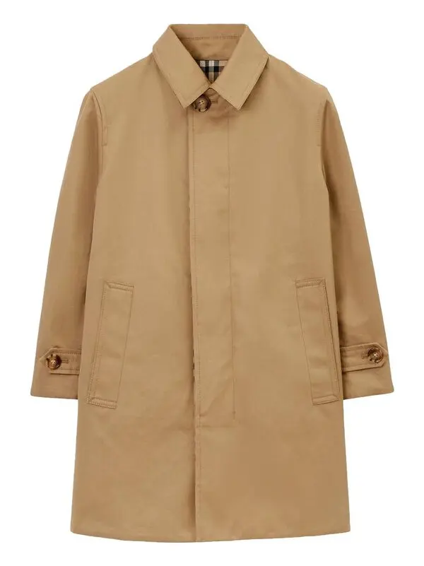 Burberry Reversible Check Gabardine Car Coat - Archive Beige