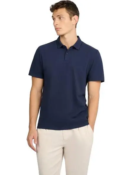 Onia Short Sleeve Pique Polo - Midnight