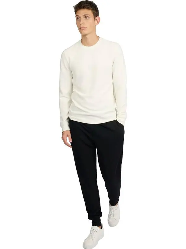 Onia Waffle Crewneck - Egret