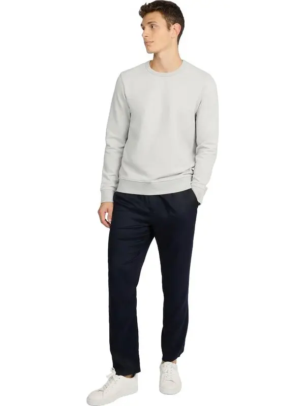 Onia Crewneck Heavyweight Terry Sweater - Lunar Grey