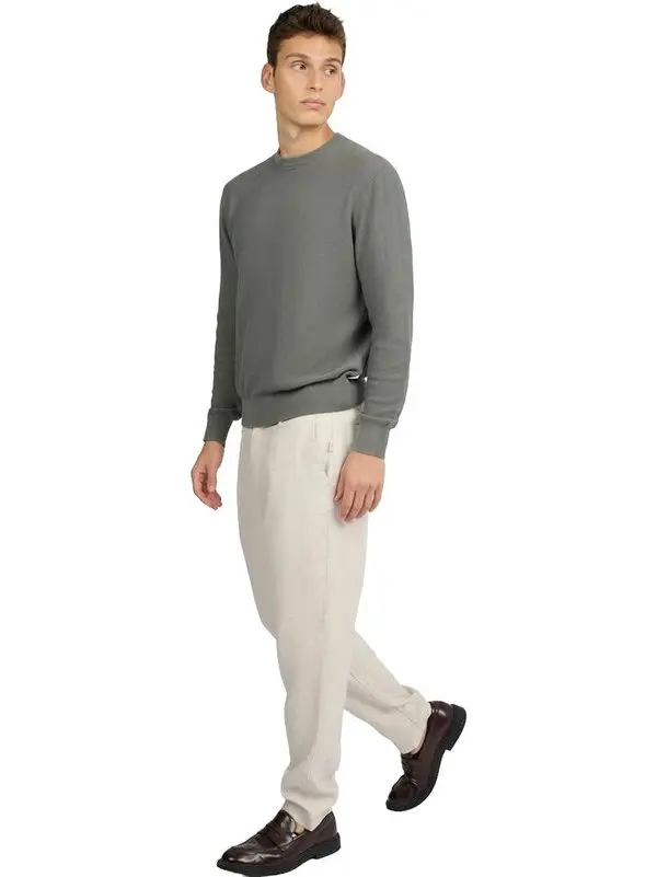 Onia Pique Crewneck Sweater - Agave