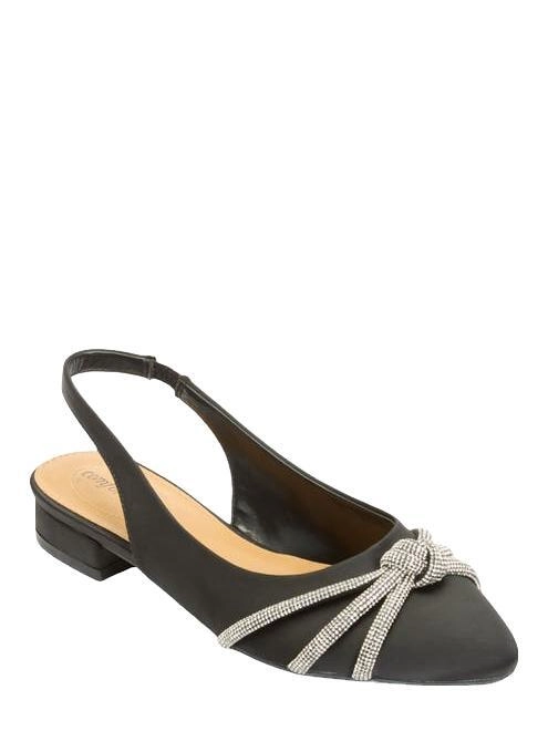 COMFORTVIEW The Evelyn Slingback With Embellished Detail - Black