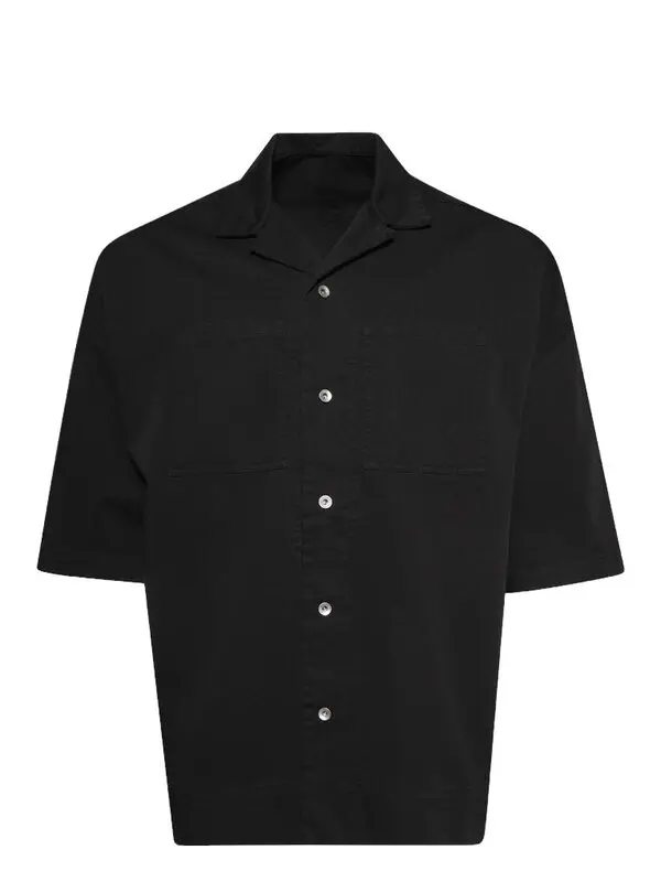 Rick Owens Camicia Magnum Tommy Shirt Dirty Pearl - Black