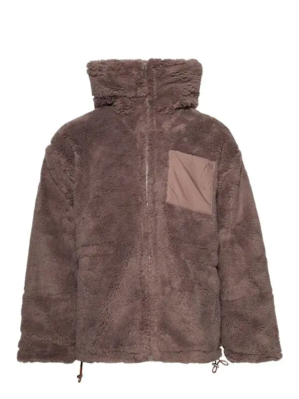 BLUEMARBLE Faux Shearling Anorak - Brown