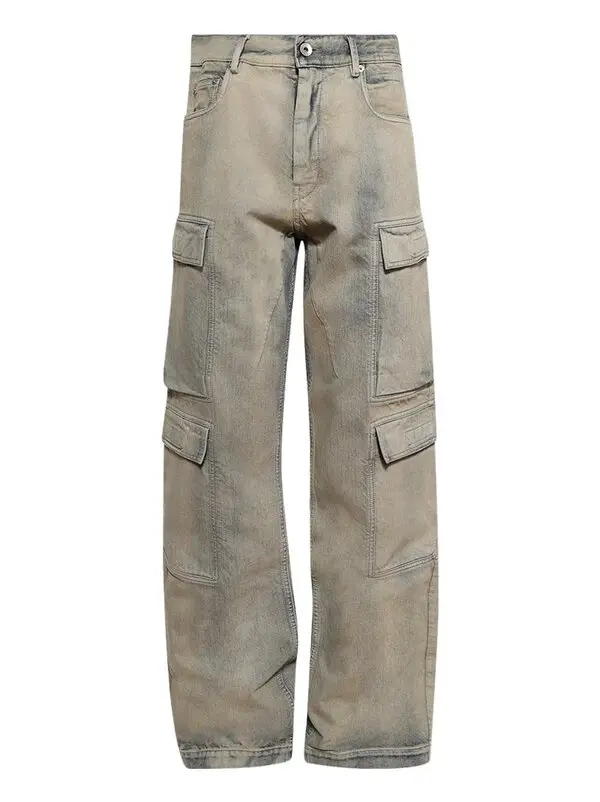 Rick Owens Double Cargo Jeans - Blue