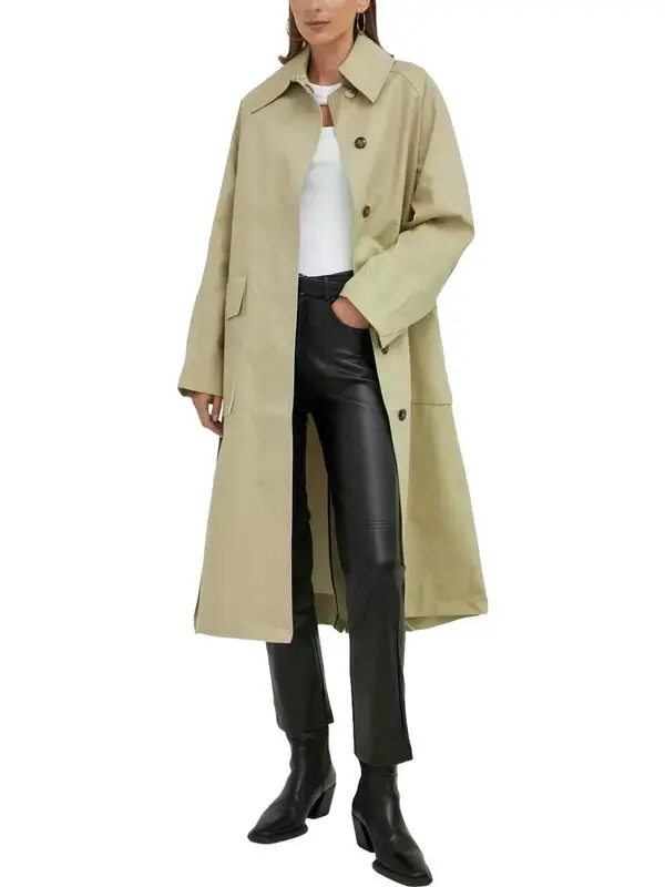 Day Birger Et Mikkelsen Buttoned Belted Trench Coat - Neutrals