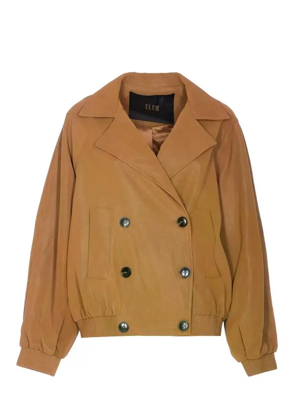 ELE Double-breasted Jacket - Brown
