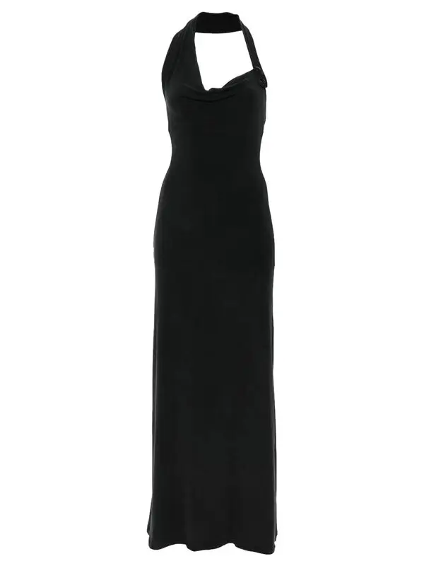 AYA MUSE Halterneck Maxi Dress - Black