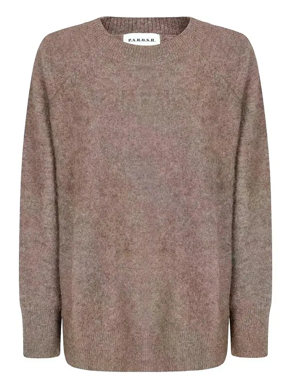 P.a.r.o.s.h Round-neck Wool Sweater - Brown