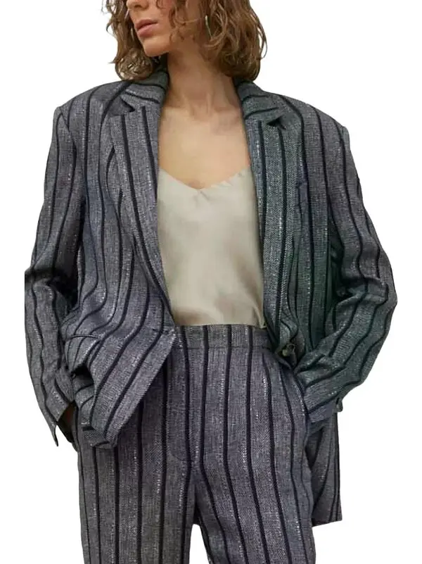 Day Birger Et Mikkelsen Striped Single-breasted Blazer - Grey