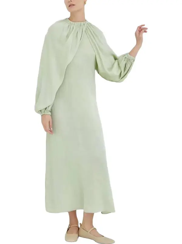 Day Birger Et Mikkelsen Balloon-sleeve Maxi Dress - Green