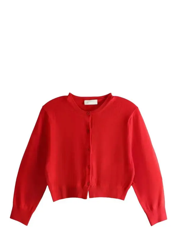 AMOMENTO Round-neck Sweater - Red