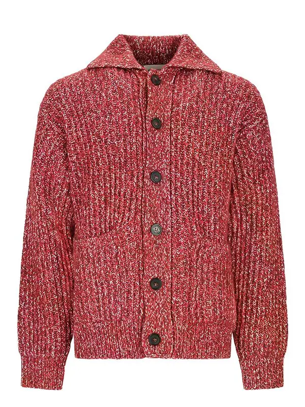 ATOMO FACTORY Buttoned Cardigan - Red