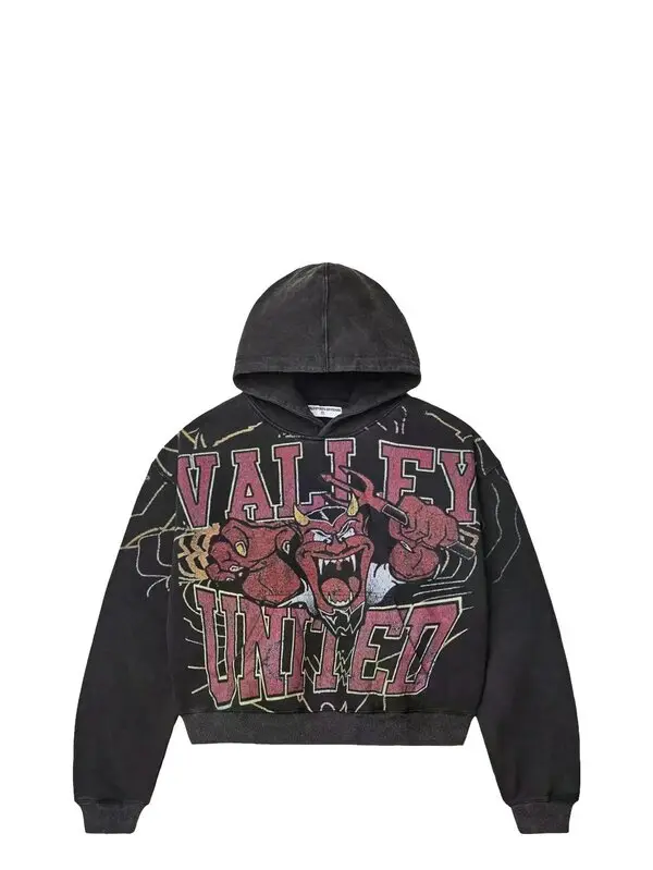 VALE FOREVER Mascot Graphic Hoodie - Black