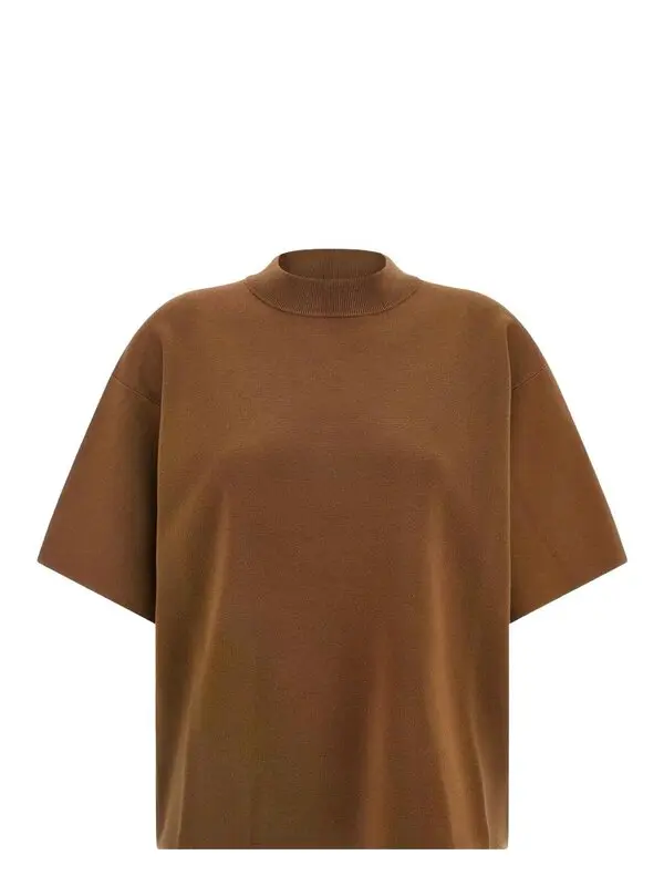 Max Mara Crew Neck Top - Brown