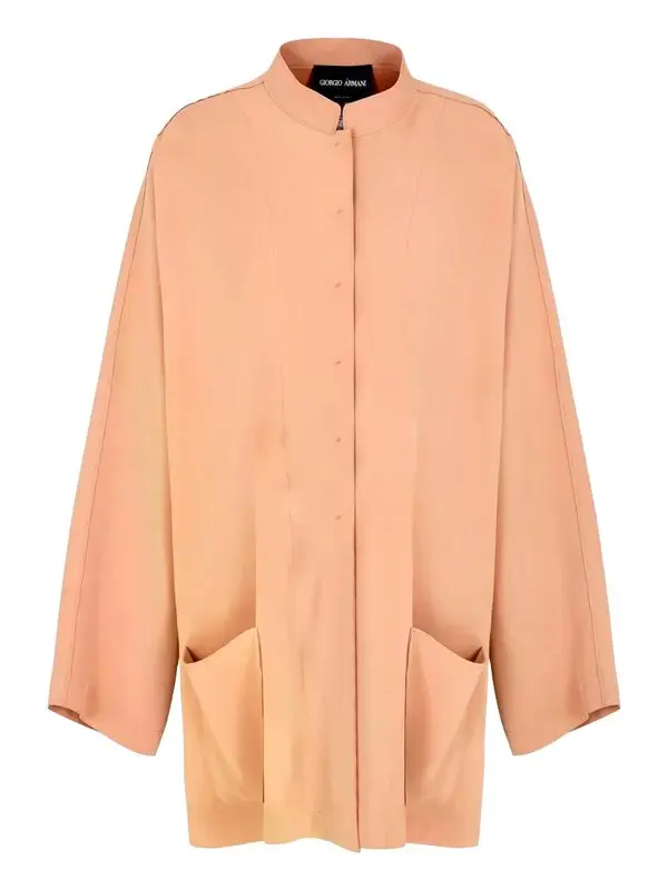 Giorgio Armani Pocket-front Coat - Orange