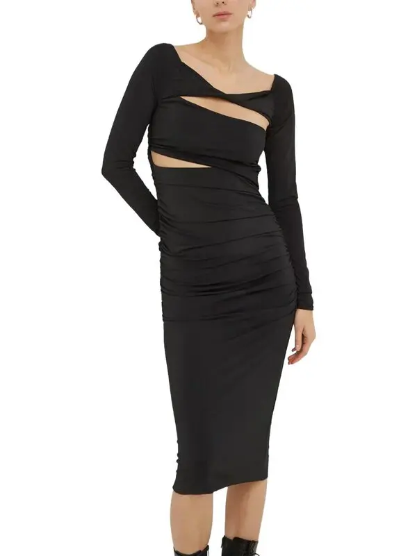 Day Birger Et Mikkelsen Varga Cut-out Ruched Midi Dress - Black