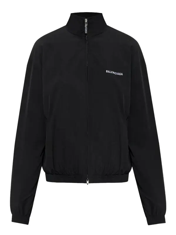 Balenciaga Logo-embroidered Jacket - Black