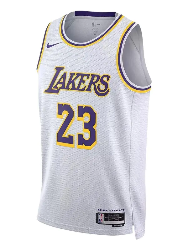 Nike Los Angeles Lakers Lebron James Association Edition Tank Top - White