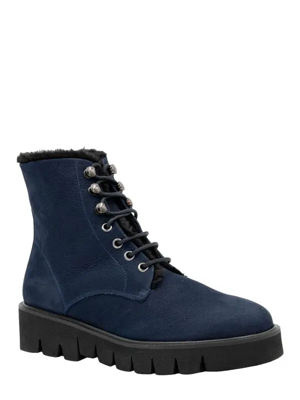 AMALFI BY RANGONI Rivoli Faux Shearling Bootie - Navy Long Beach