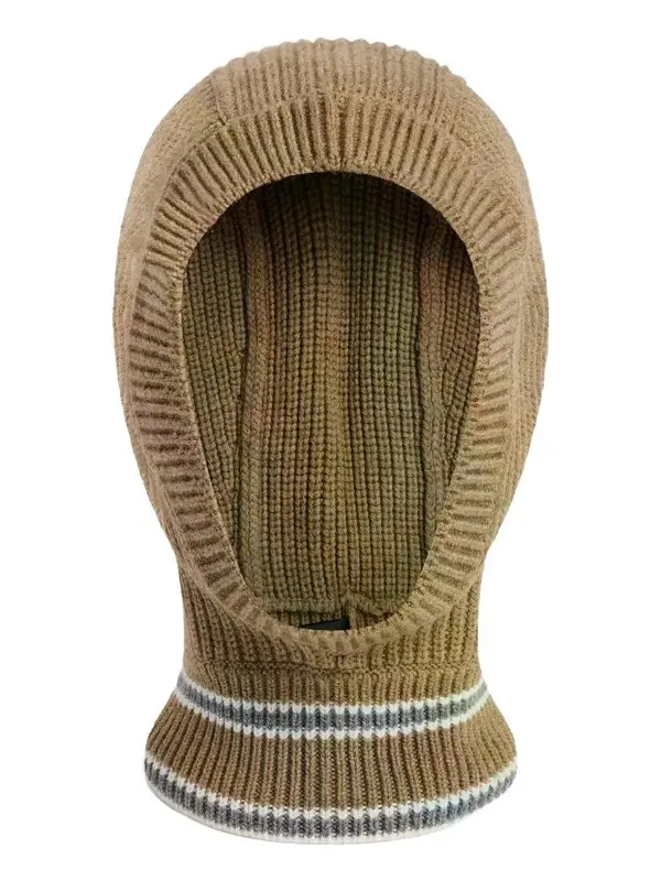 Fusalp Ribbed Wool Balaclava - Brown