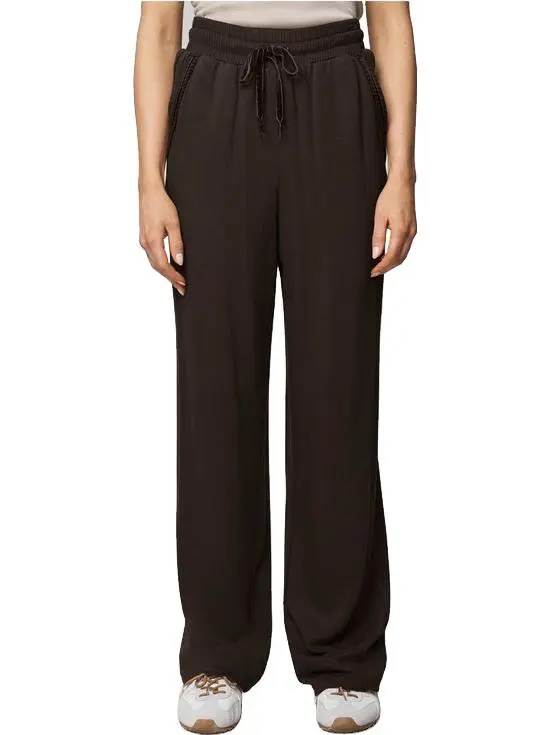 Splendid Supersoft Trim Wide Leg Pant - Chocolate