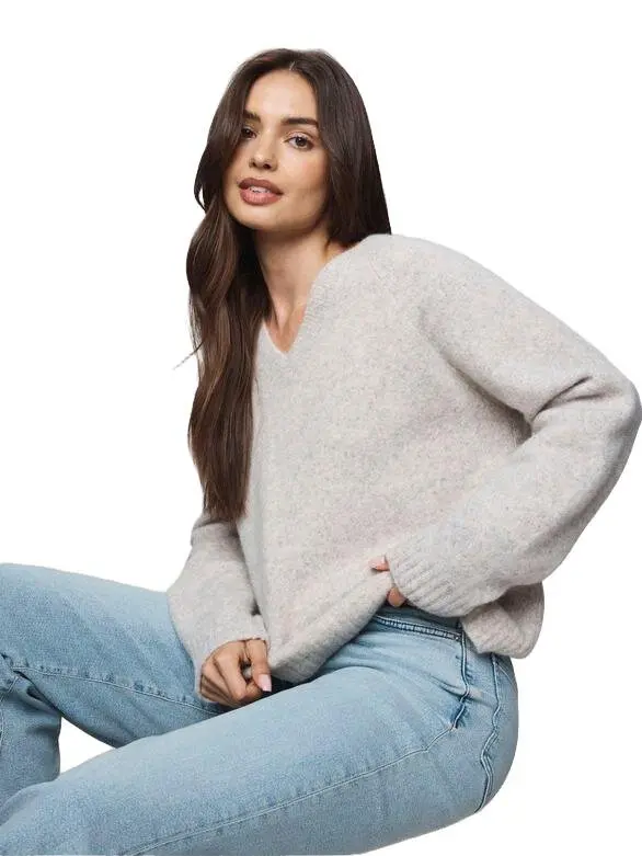 Splendid Melina Wool Blend Sweater - Natural