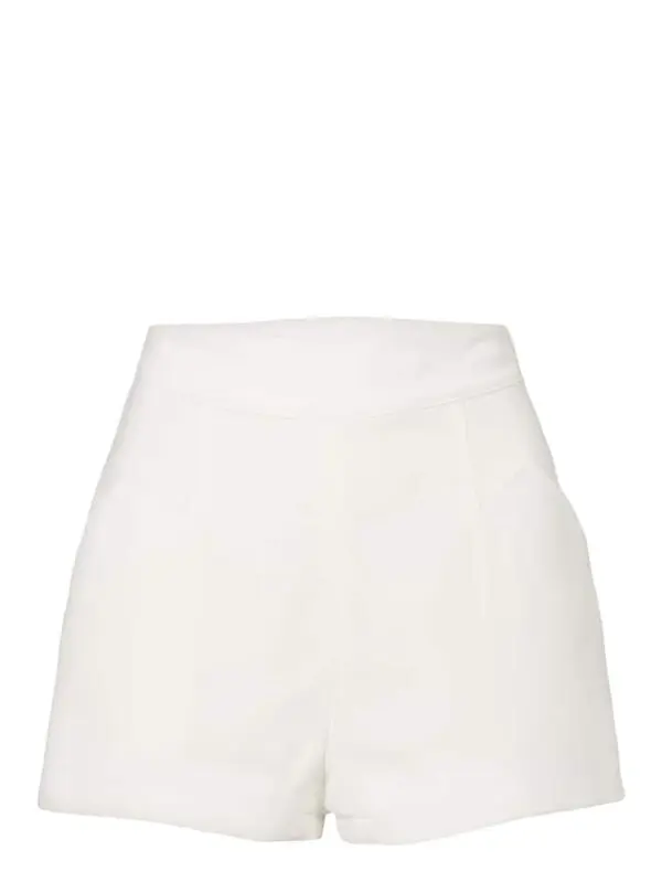 MUGLER Re/edit High-rise Shorts - White
