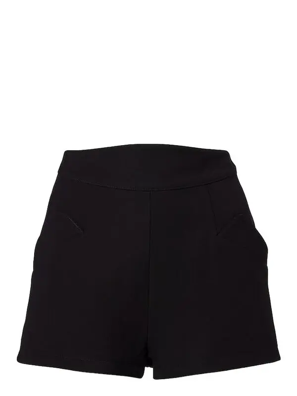 MUGLER Re/edit High-rise Shorts - Black