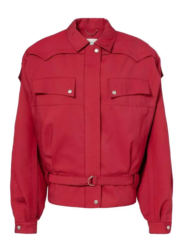 Magda Butrym Belted Jacket - Red