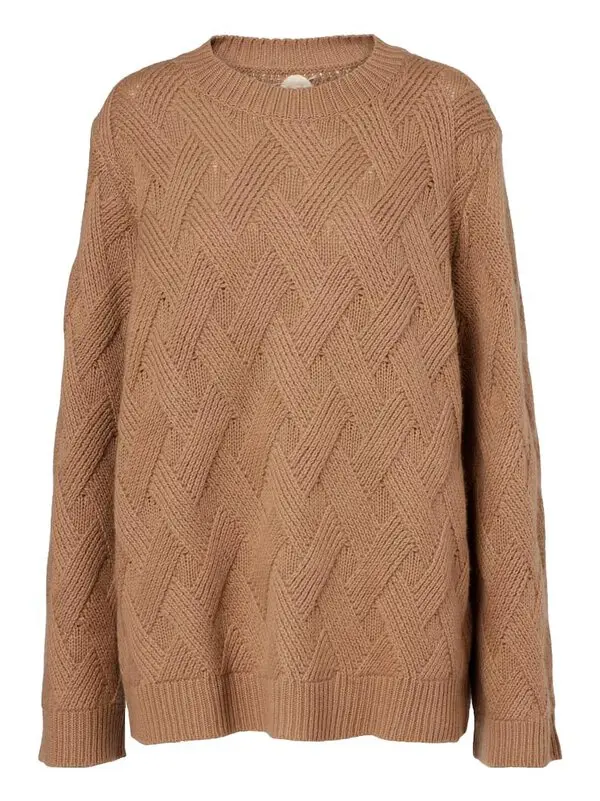 Jardin Des Orangers Oversized Wool And Cashmere Sweater - Beige