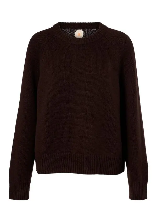Jardin Des Orangers Wool And Cashmere Crewneck Sweater - Brown