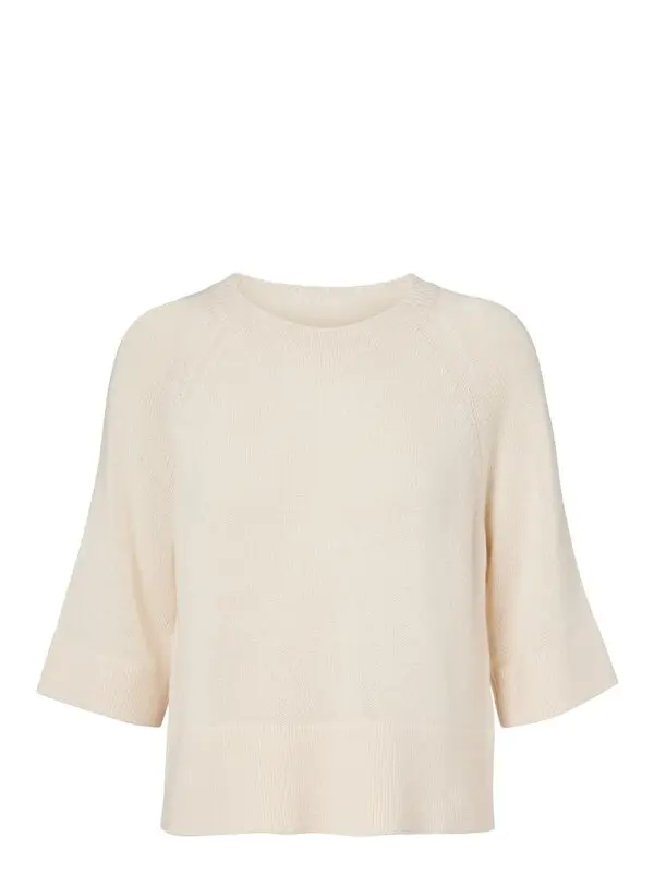 Jardin Des Orangers Crewneck Wool-cashmere Sweater - White