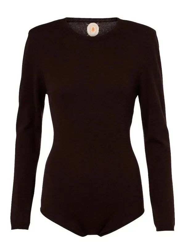 Jardin Des Orangers Wool And Cashmere Bodysuit - Brown