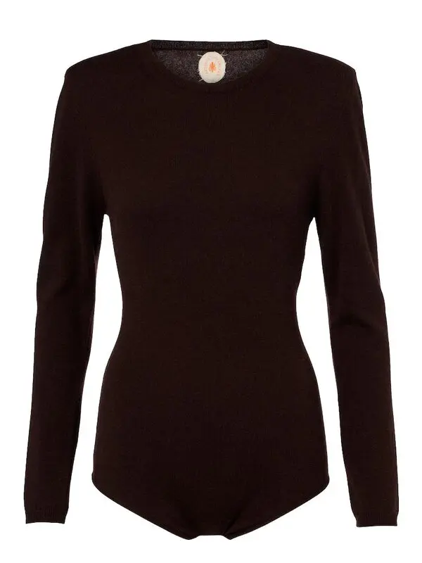 Jardin Des Orangers Wool And Cashmere Bodysuit - Brown