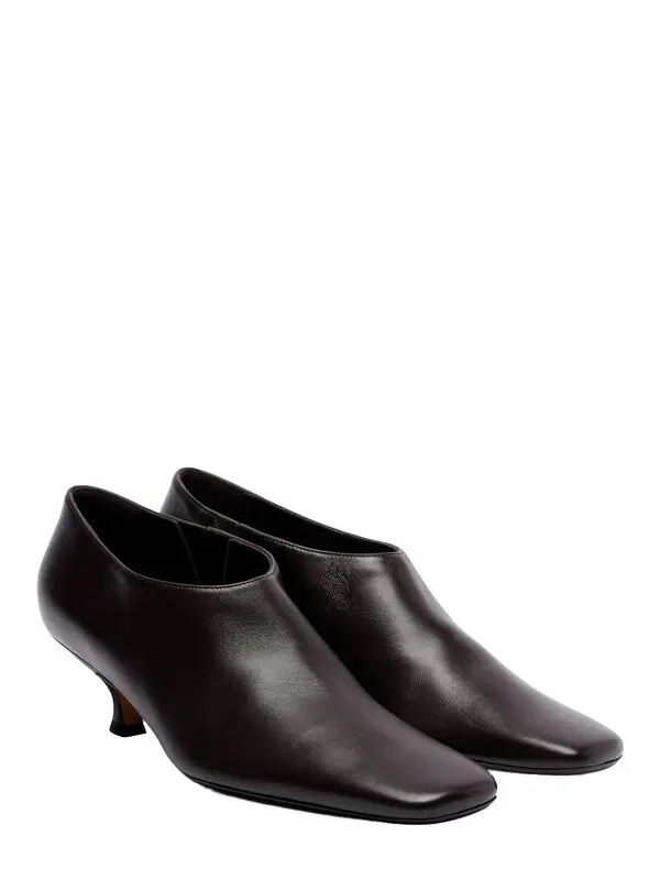 Calvin Klein Anna Leather Pumps - Brown