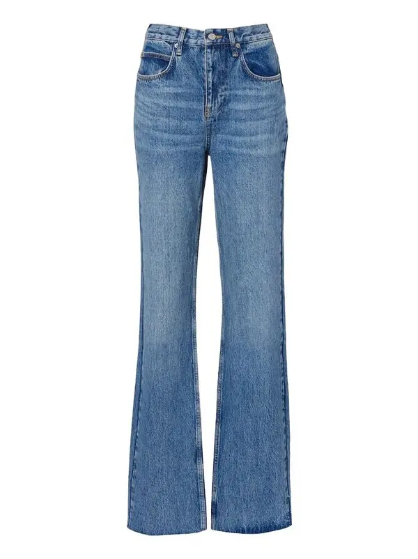 THE FRANKIE SHOP Dalston Mid-rise Flared Jeans - Blue