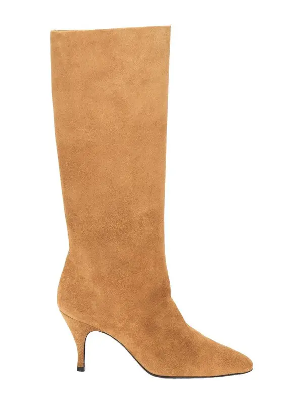 HERBERT LEVINE Silhouette 80 Suede Boots - Beige