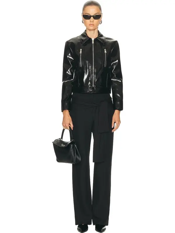 Coperni Cactus Leather Jacket - Black