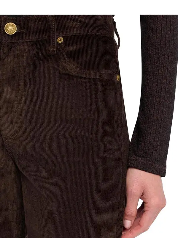 Rag & Bone Harlow Mid-rise Straight Jeans - Dark Brown