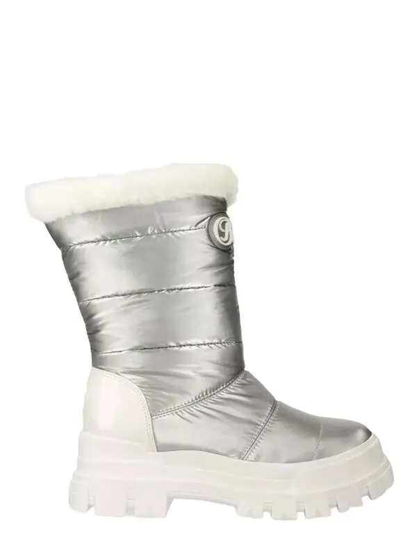 BUFFALO Quilted Boots - Silver