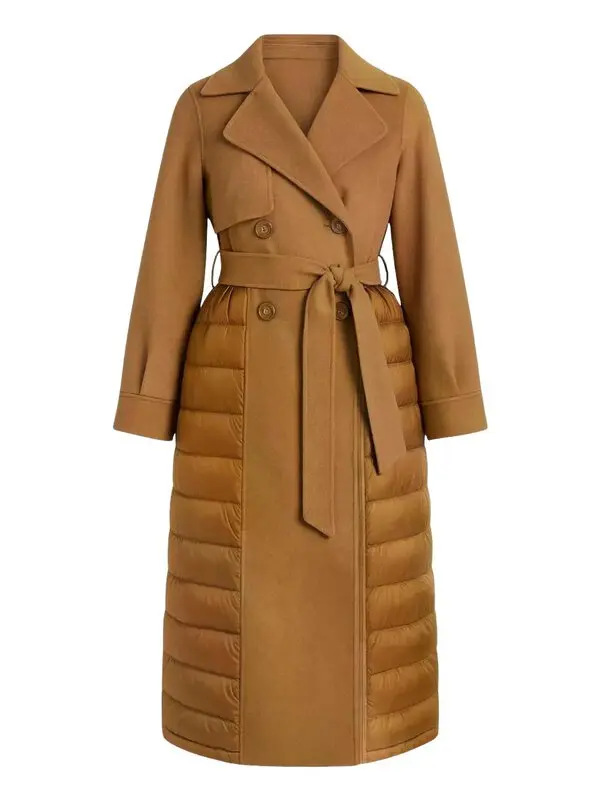 TWINSET Belted Double-breasted Coat - Brown