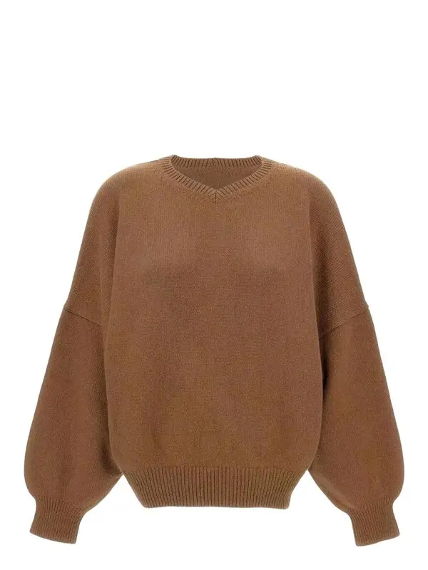 Khaite Crew-neck Long-sleeve Sweater - Brown