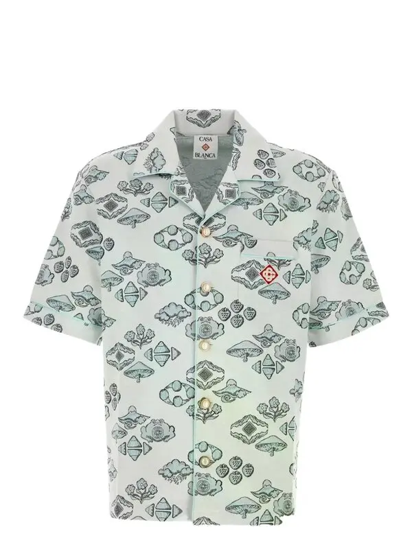 Casablanca Embroidered Jacquard Shirt - Grey