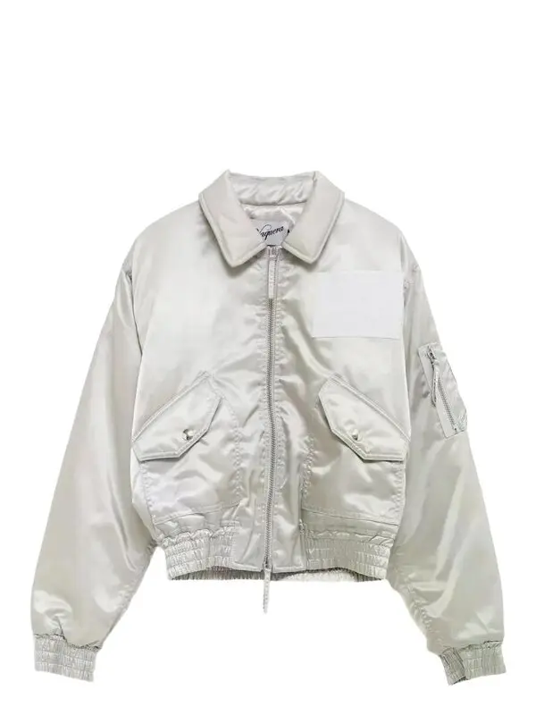 Vaquera Collared Bomber Jacket - Grey
