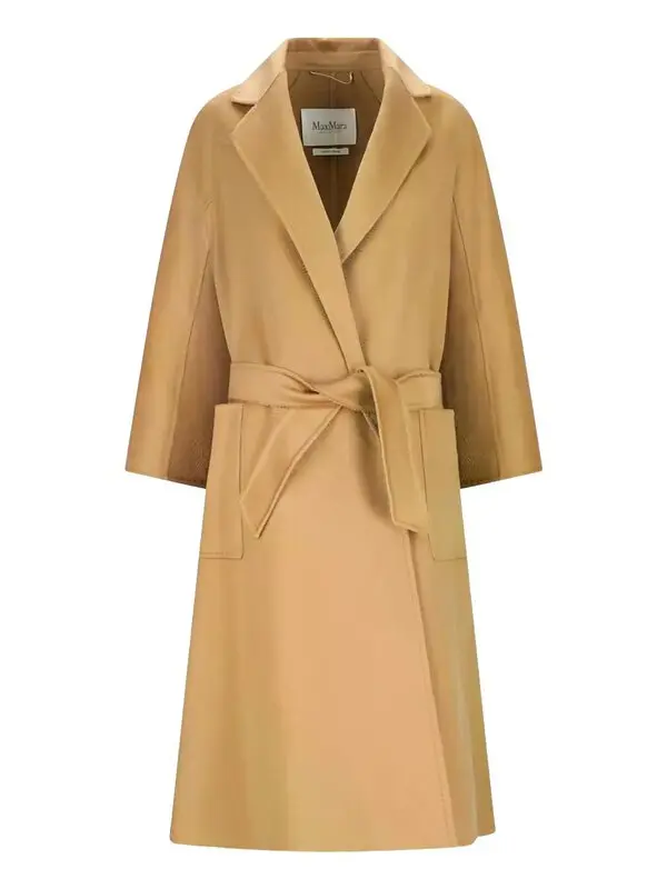 Max Mara Belted Overcoat - Brown