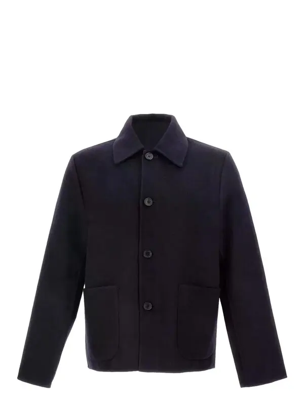 Paul Smith Button-fastening Patch-pocket Jacket - Blue
