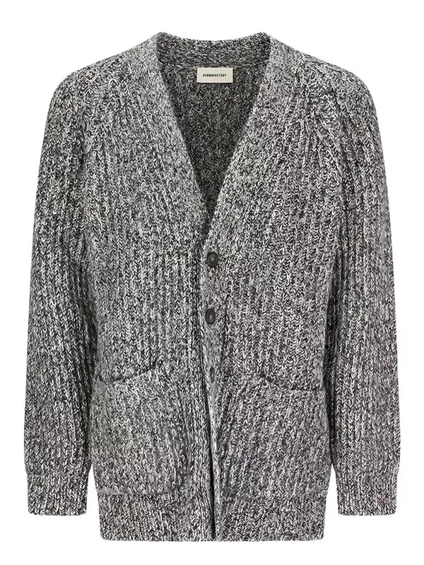 ATOMO FACTORY Buttoned Cardigan - Grey