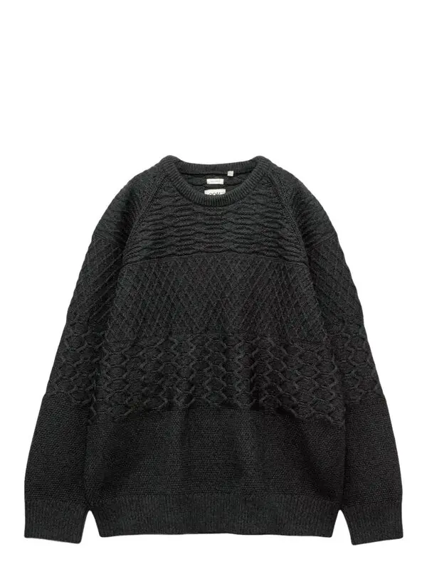 Nanamica Textured Crew-neck Sweater - Black