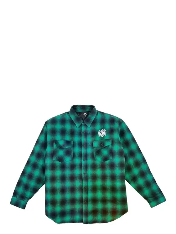 WARREN LOTAS Checked-pattern Shirt - Green